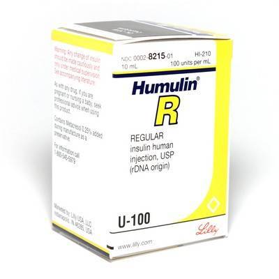 Humulin R Insulin | 100 units/mL, 10mL Vial