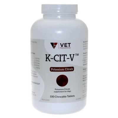 K-CIT-V for Dogs - Increases Urinary pH - Bladder Stone | VetRxDirect ...