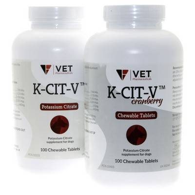 K-CIT-V for Dogs - Increases Urinary pH - Bladder Stone | VetRxDirect ...