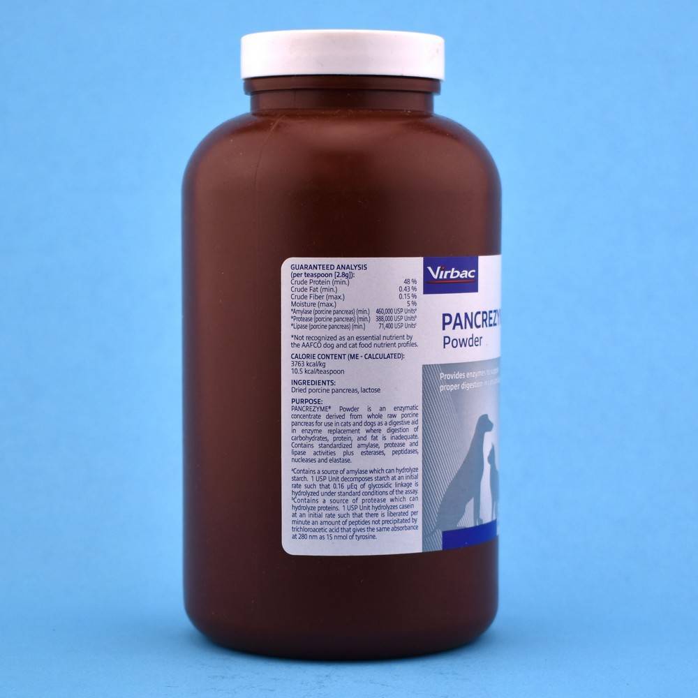 Pancrezyme: Powder and Tablets for Dogs - VetRxDirect.com | 12oz Powder
