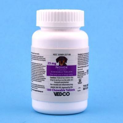 Novox Chewable Tablets for Dogs - Chewable Carprofen | VetRxDirect ...