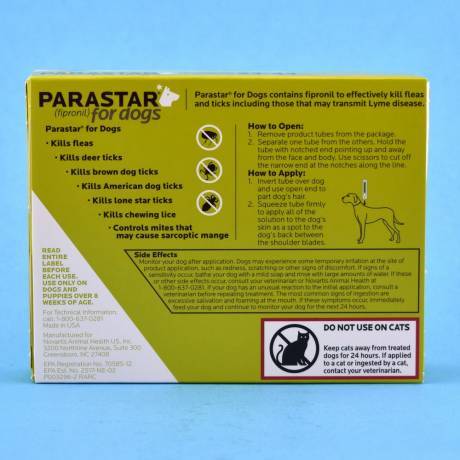 Parastar for Dogs - Fipronil Topical for Flea Prevention on Dogs ...