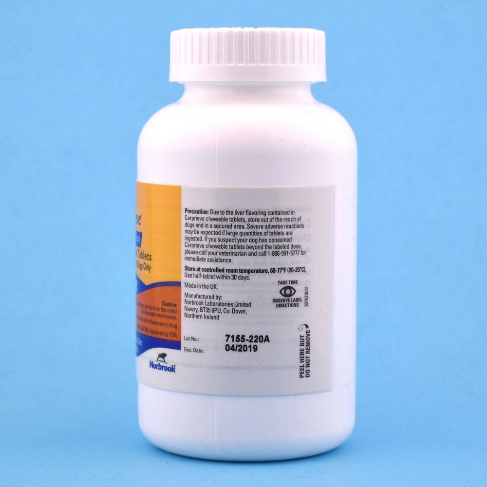 Carprieve Chewables for Dogs - Chewable Carprofen | VetRxDirect ...
