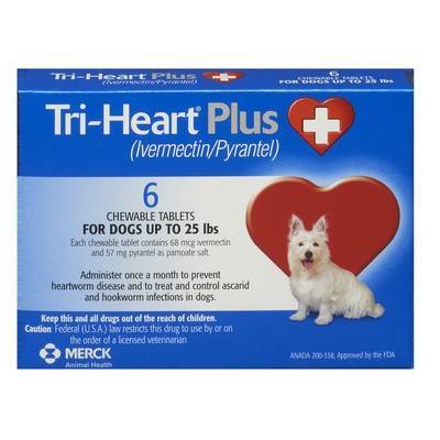 Tri-Heart Plus - Dog Heartworm | VetRxDirect Pharmacy | 26-50 lbs, 12 ...