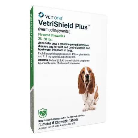 VetriShield Plus for Dogs - Heartworm Chewable Tablets | VetRxDirect