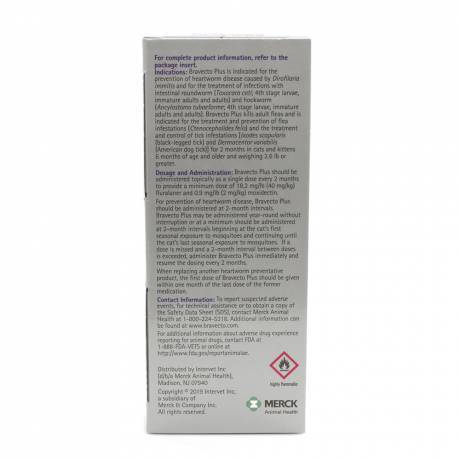Bravecto Plus Topical Solution for Cats - Fleas, Ticks, and Heartworm! | VetRxDirect