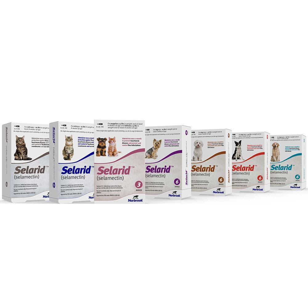 Selarid for Dogs and Cats - Topical Heartworm and Flea Preventative ...