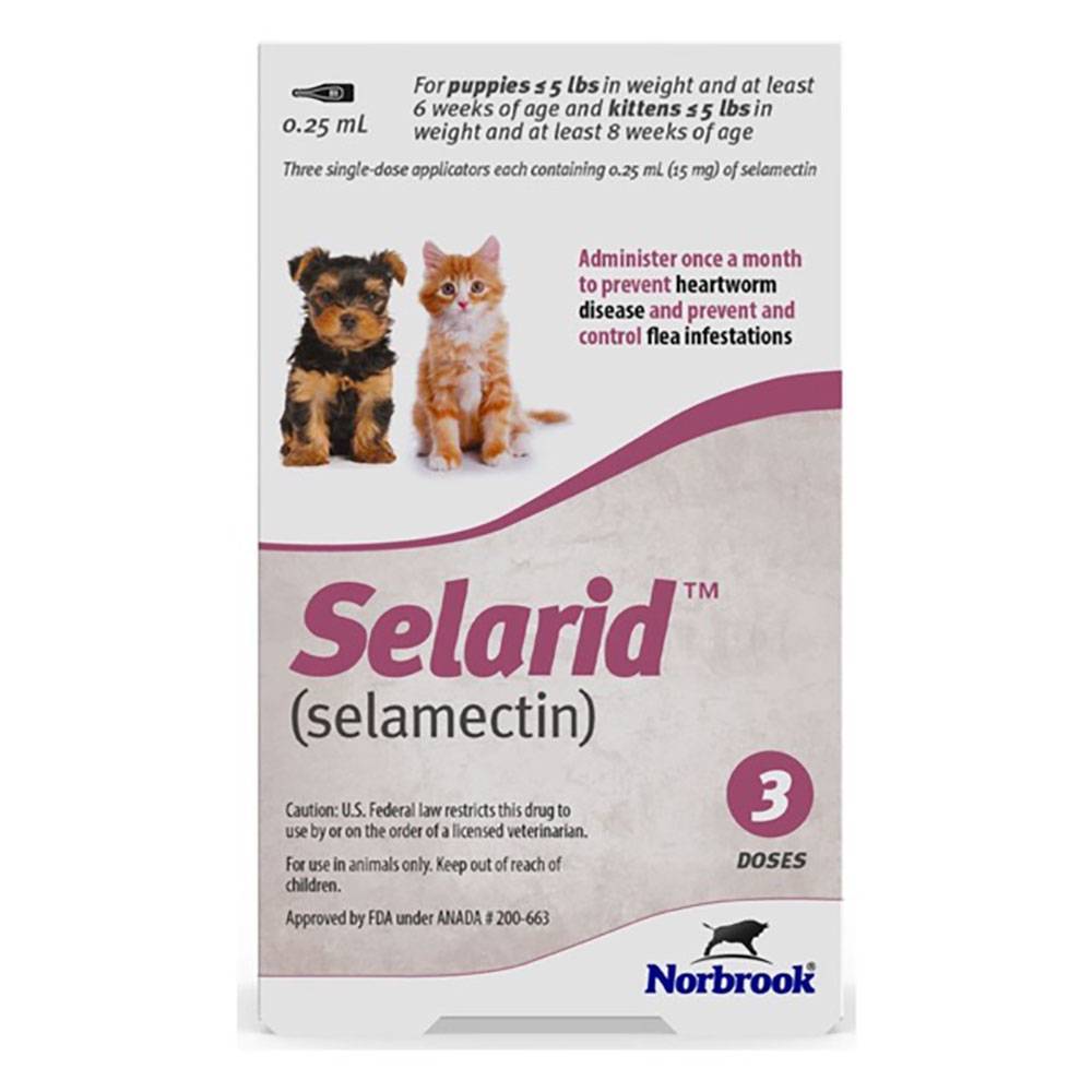 Selarid for Dogs and Cats - Topical Heartworm and Flea Preventative ...