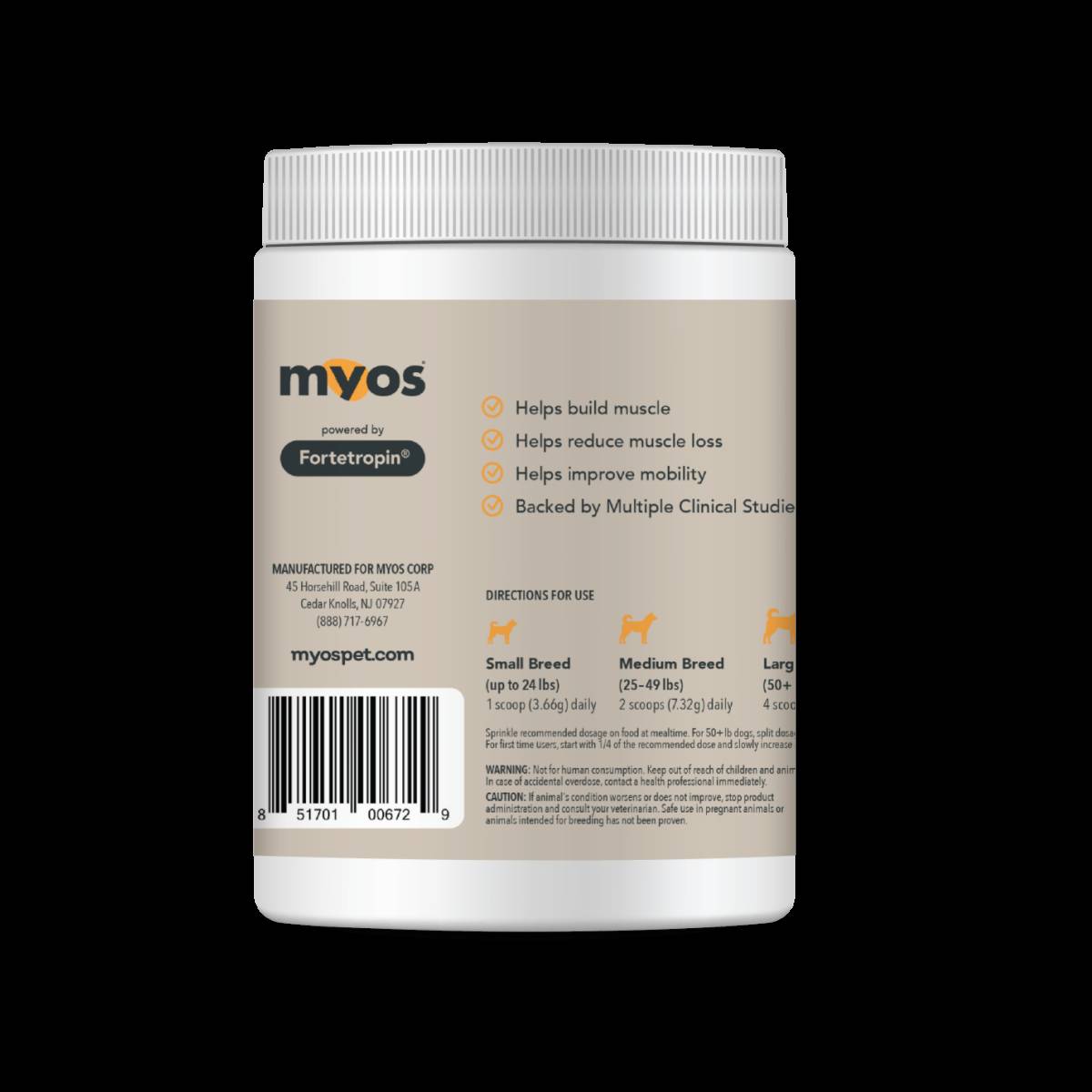 MYOS Canine Muscle Formula with BCAA - Vet Strength | VetRxDirect