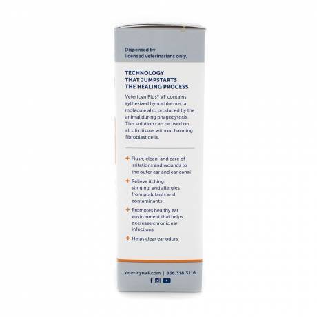 Vetericyn Otic Solution for Dogs and Cats - VF + Antimicrobial ...
