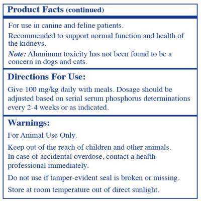 Phos-Bind for Cats - Aluminum Hydroxide Phosphorus Binder | VetRxDirect