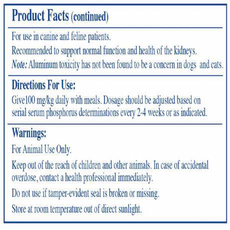 Phos-Bind for Cats - Aluminum Hydroxide Phosphorus Binder | VetRxDirect