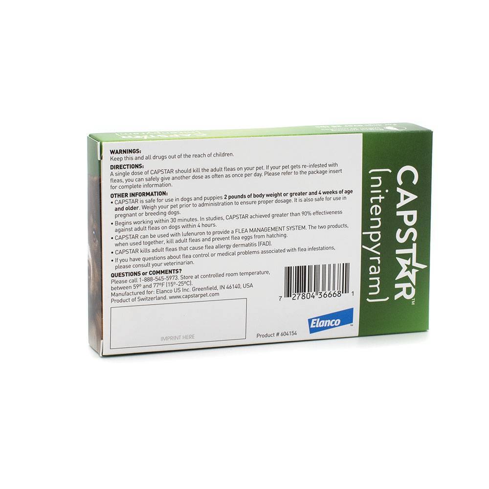 Capstar Tablets - Flea Treatment Tablets for Dogs and Cats | VetRxDirect
