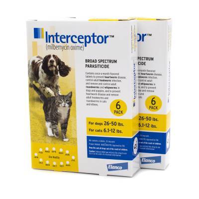 Interceptor Flavor Tabs - Heartworm Preventative | VetRxDirect