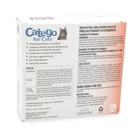 Catego for Cats - Monthly Flea Preventative for Cats | VetRxDirect | 6 ...
