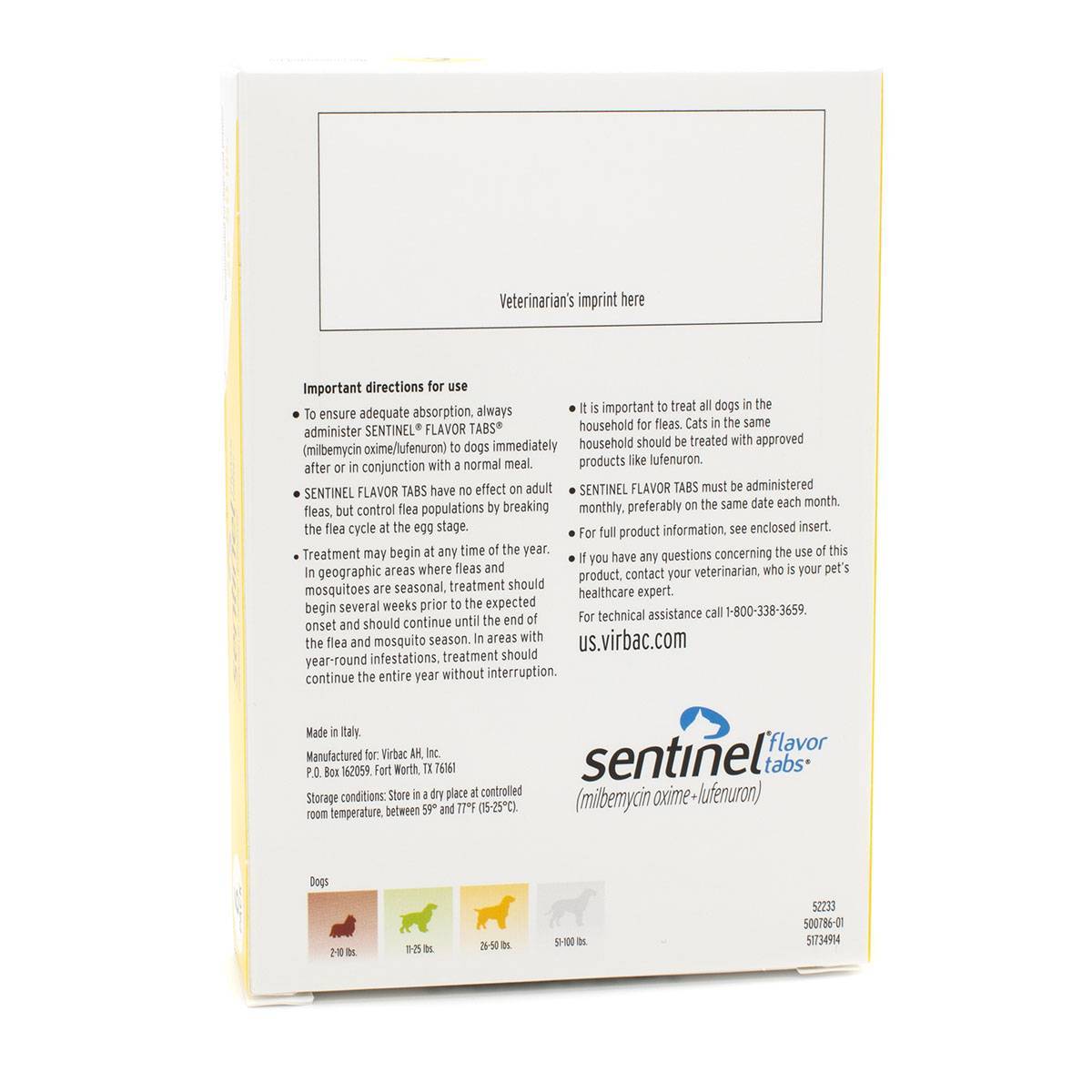 Sentinel Flavor Tabs - Dog Heartworm | VetRxDirect Pharmacy