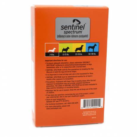 Sentinel Spectrum - Heartworm+ Chews | VetRxDirect Pharmacy | 8.1-25 ...