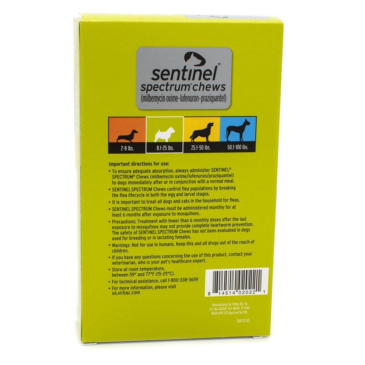 Sentinel Spectrum - Heartworm+ Chews | VetRxDirect Pharmacy