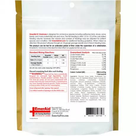 Emeraid IC Omnivore - Intensive Care Diet for Exotic Animals ...