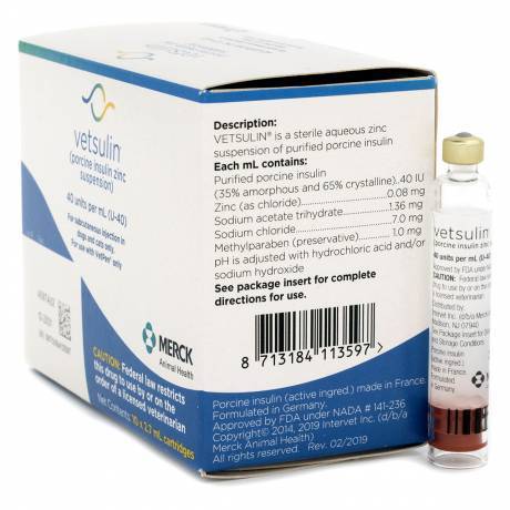 Vetsulin: Porcine Insulin Zinc Suspension for Cats and Dogs - VetRxDirect