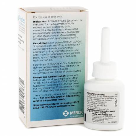 Posatex: Ear Medication for Dogs - Otic Suspension - VetRxDirect
