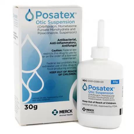 Posatex: Ear Medication for Dogs - Otic Suspension - VetRxDirect