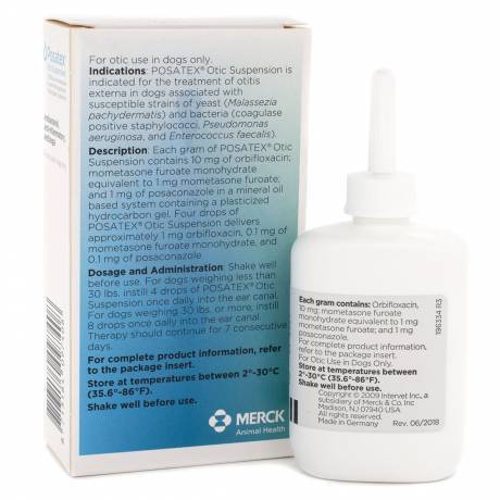 Posatex: Ear Medication for Dogs - Otic Suspension - VetRxDirect