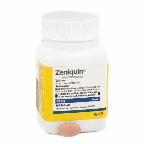 Marbofloxacin: Zeniquin for Dogs and Cats - VetRxDirect | 25mg Tablet