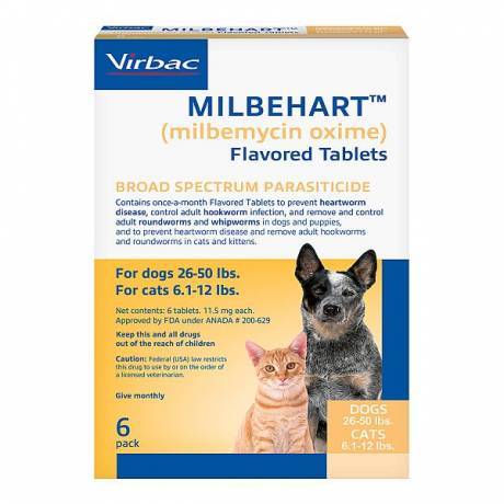 Milbehart for Dogs and Cats - Heartworm Preventative | VetRxDirect ...