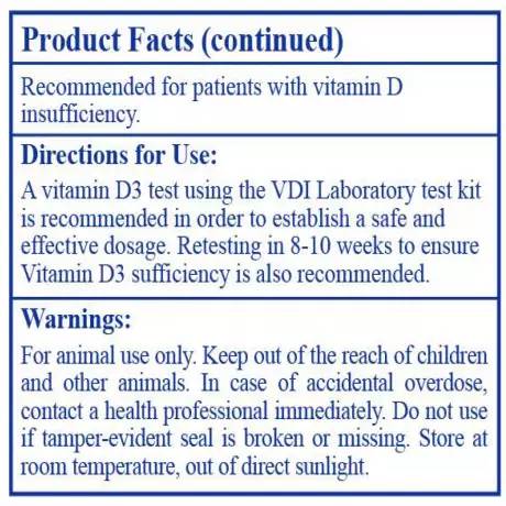 Rx D3 for Dogs and Cats - Pure Vitamin D3 | VetRxDirect.Pharmacy