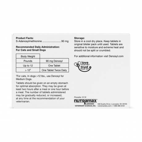 Denosyl Tablets for Dogs and Cats - SAMe Liver Supplement | VetRxDirect
