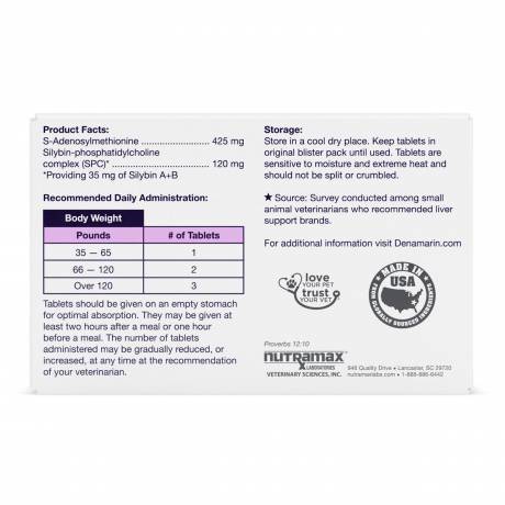 Denamarin Tablets for Dogs and Cats - SAMe and Silybin | VetRxDirect