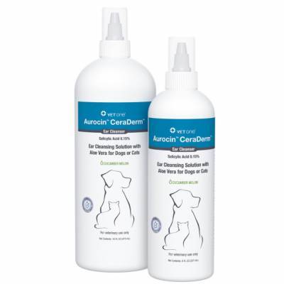 Aurocin CeraDerm Ear Cleansing Solution - Salicylic Acid | VetRxDirect