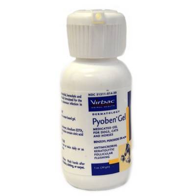 Buy Pyoben Gel: Benzoyl Peroxide for Dog and Cat Skin Conditions