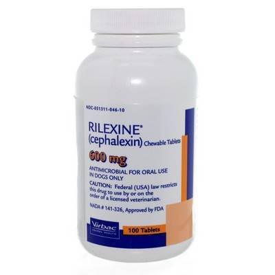 Rilexine: Cephalexin Chewable Tablets for Dogs - VetRxDirect