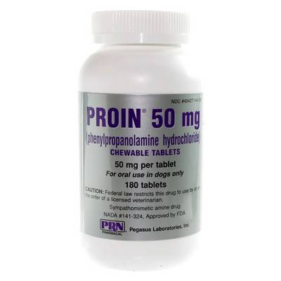 Proin: Phenylpropanolamine - Chewable Tablets and Drops for Dogs