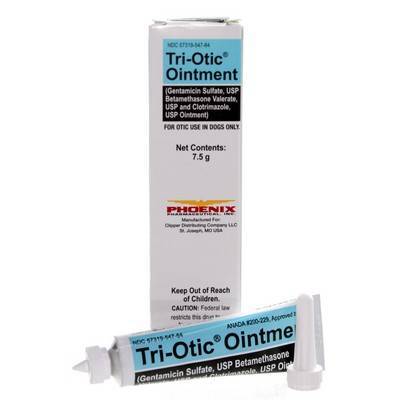 Tri-Otic: Ear Infection Ointment for Dogs - VetRxDirect.com