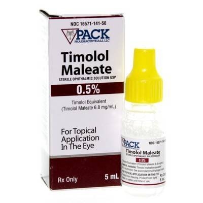 Timolol Maleate Ophthalmic Solution, 0.5% For Glaucoma in Pets