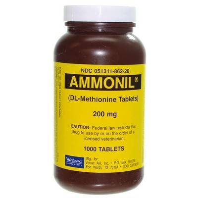 Ammonil: DL-Methionine - Urinary Acidifier for Pets - VetRxDirect