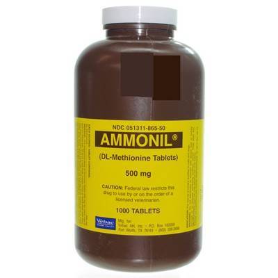 Ammonil: DL-Methionine - Urinary Acidifier for Pets - VetRxDirect