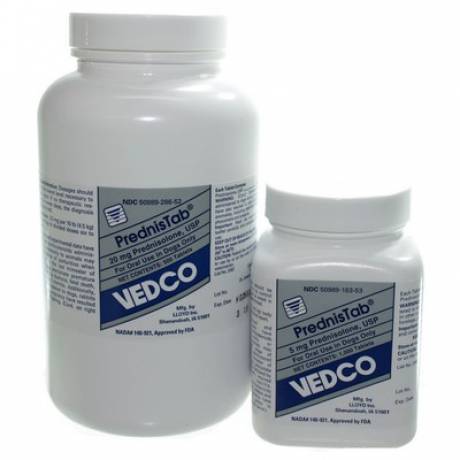 PrednisTab: Prednisolone for Dogs - Corticosteroid Tablets | 5mg Tablet