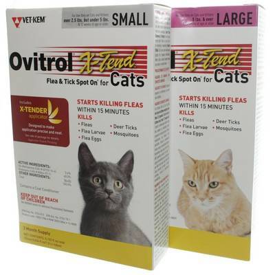 Ovitrol X-Tend for Cats: Flea and Tick Spot On - VetRxDirect