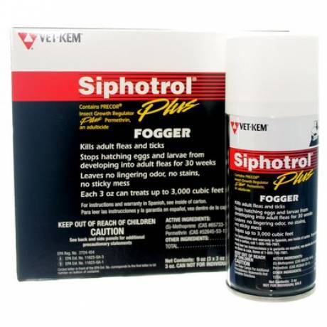 Siphotrol Plus Fogger: Kills Adult Fleas and Ticks