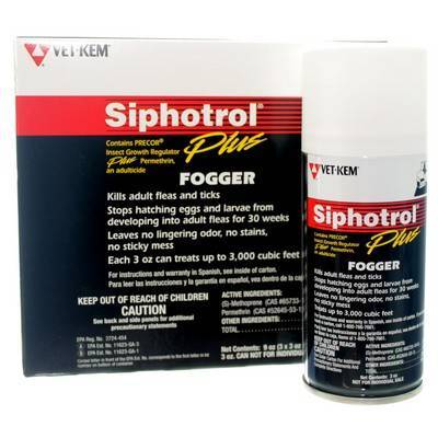 Siphotrol Plus Fogger: Kills Adult Fleas and Ticks