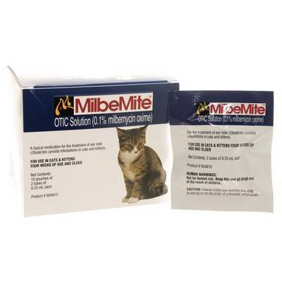 MilbeMite: Milbemycin for Ear Mites in Cats - VetRxDirect