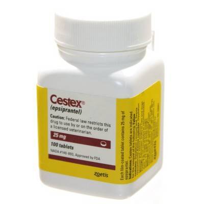 Cestex: Buy Tapeworm Tablets for Dogs and Cats - VetRxDirect.com