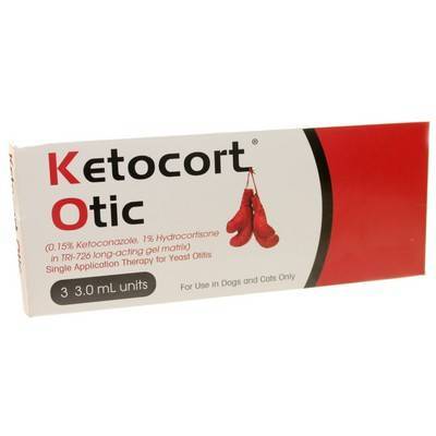 Ketocort Otic Gel: OTC Pet Yeast Ear Infections- VetRxDirect