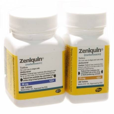 Marbofloxacin: Zeniquin for Dogs and Cats - VetRxDirect | 100mg Tablet