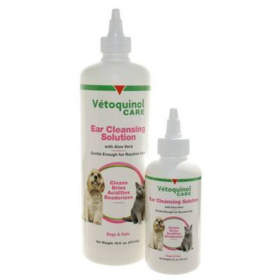 Ear Cleansing Solution for Dogs and Cats - Vetoquinol Care | VetRxDirect