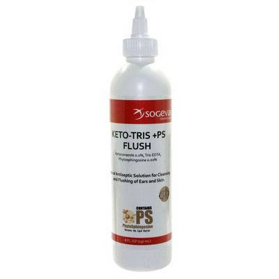 Keto-TRIS Flush +PS for Dogs and Cats: Ear Cleaning Solution | VetRxDirect